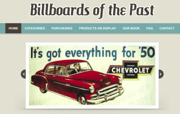 Billboards of the Past Specializes in Vintage Billboards. | Billboard ...